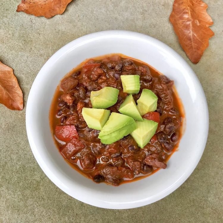 Vegan Pumpkin Walnut Chili (Instant Pot)