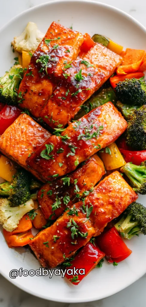 Sheet-Pan Honey Soy Salmon and Veggies Recipe