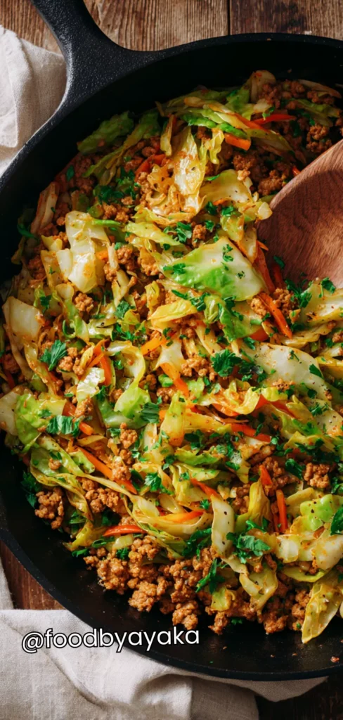 Turkey and Cabbage Skillet Recipe